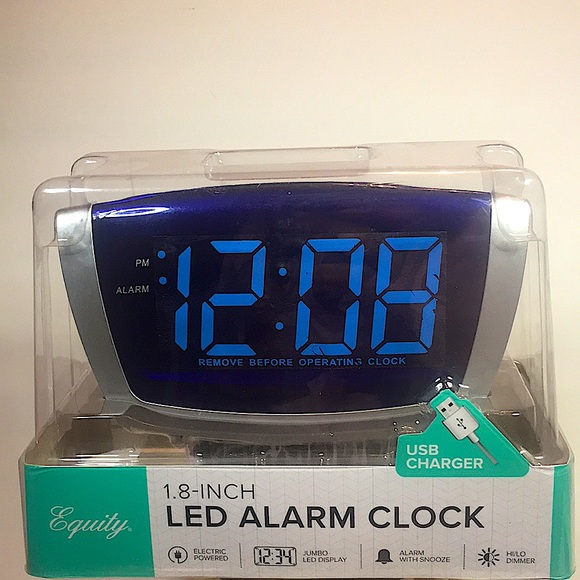 EQUITY | Other | New Equity Led Alarm Clock Usb Charger Electric ...
